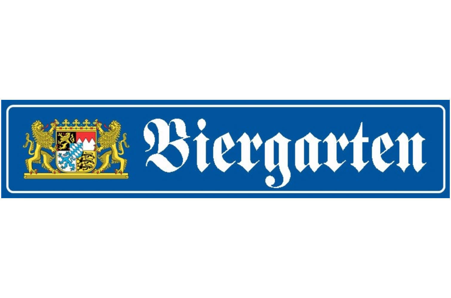 Schild Bier Garten Wirt Lokal Ausschank Alkohol Feiern 46 x 10 Blech o ...